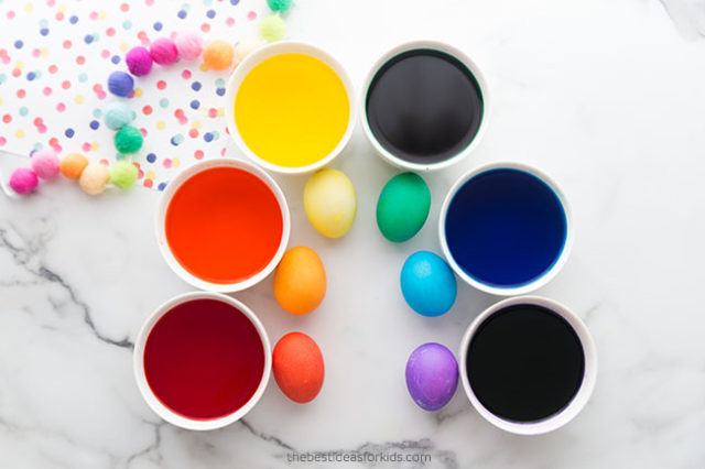 How to Dye Eggs with Food Coloring - The Best Ideas for Kids