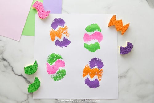 Easter Sponge Painting - The Best Ideas for Kids