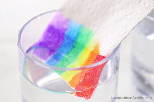 Grow a Rainbow Experiment - The Best Ideas for Kids