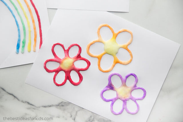 Spring Salt Painting - The Best Ideas for Kids