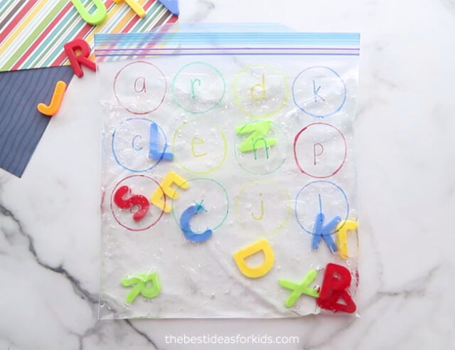 Alphabet Sensory Bag - The Best Ideas for Kids
