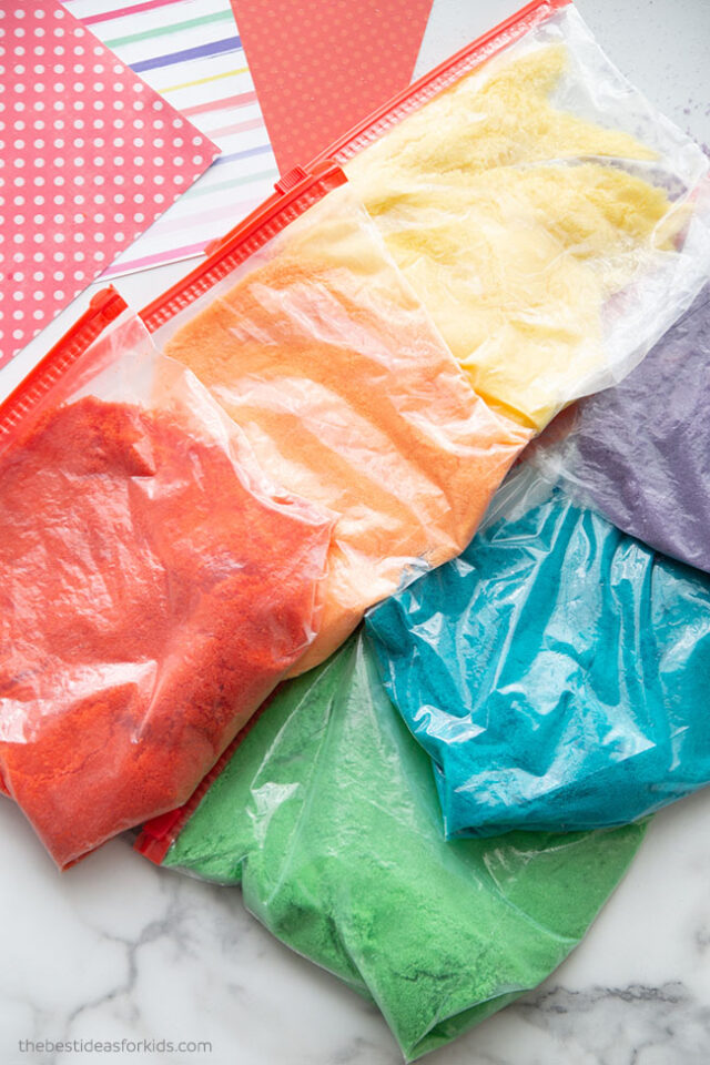 Colored Salt - The Best Ideas for Kids