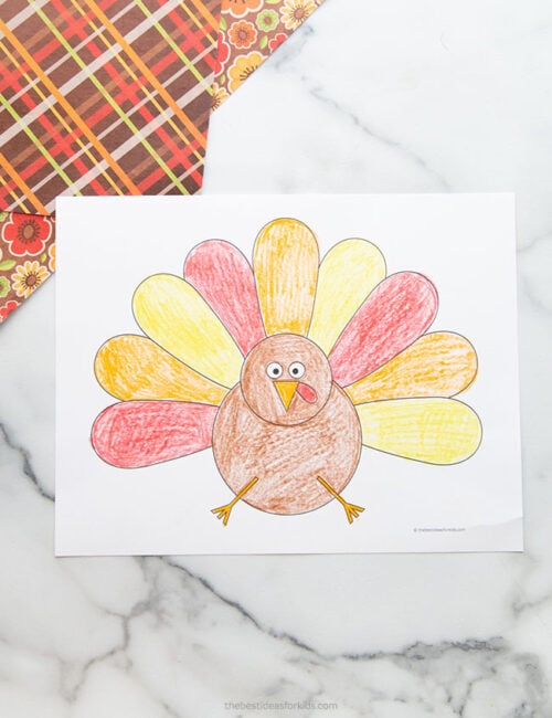 Turkey Template (Free Printables) - The Best Ideas for Kids