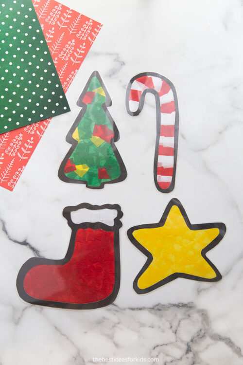 Christmas Suncatchers (Free Printable Templates) - The Best Ideas for Kids