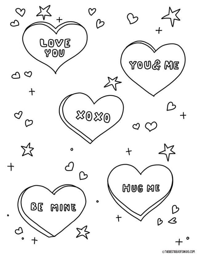 Valentine's Day Coloring Pages (Free Printables) - The Best Ideas for Kids