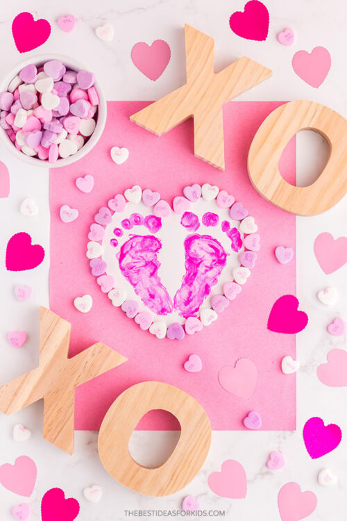 Footprint Heart Craft - The Best Ideas for Kids