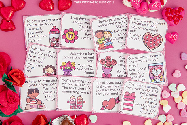 Valentine's Day Scavenger Hunt (Free Printable) - The Best Ideas for Kids