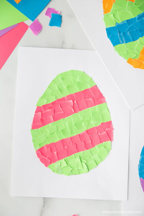 Torn Paper Easter Eggs - The Best Ideas for Kids
