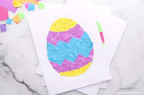 Torn Paper Easter Eggs - The Best Ideas for Kids