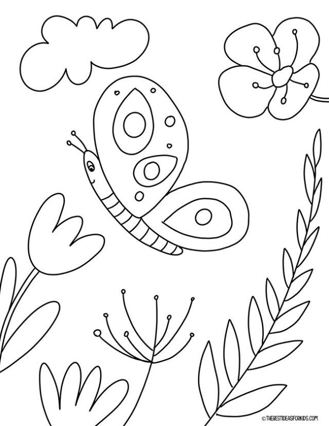 Spring Coloring Pages (Free Printables) - The Best Ideas for Kids