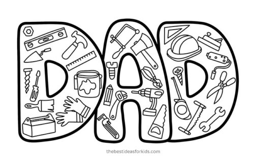Free Printable Father's Day Card to Color - The Best Ideas for Kids