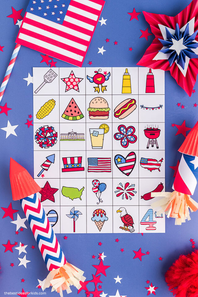 4th of July Bingo (Free Printable) - The Best Ideas for Kids