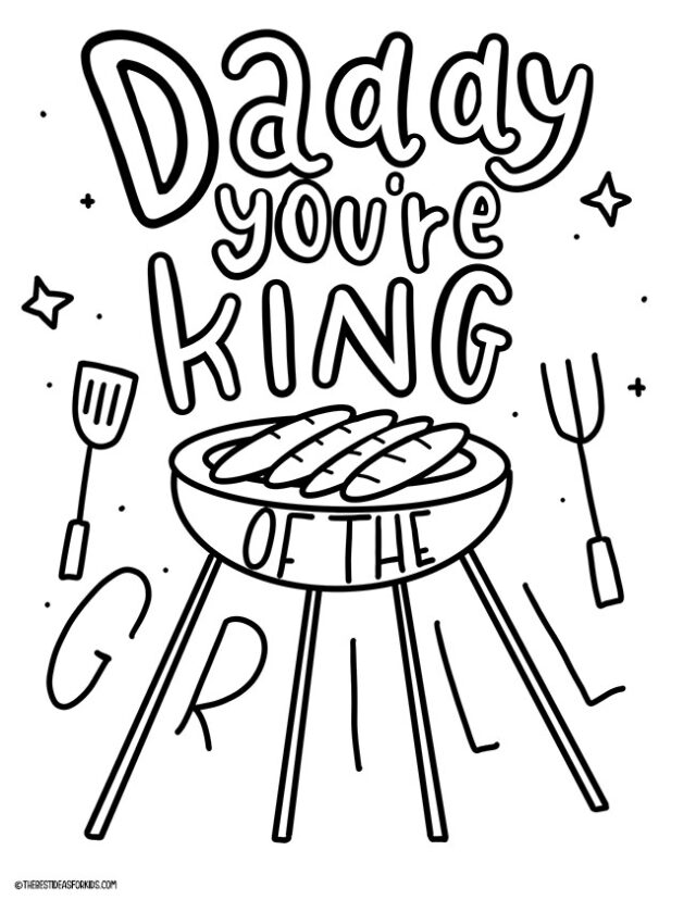 Father's Day Coloring Pages (Free Printables) - The Best Ideas for Kids