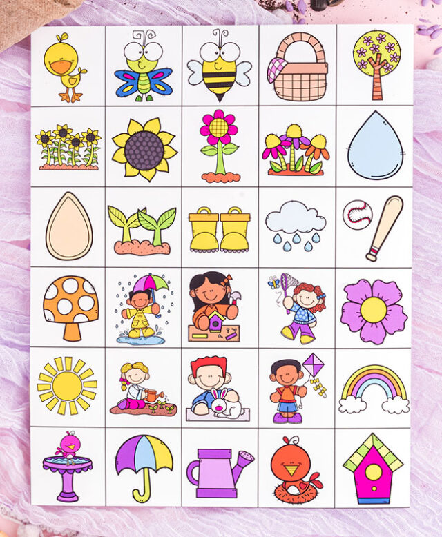 Spring Bingo (Free Printables) - The Best Ideas for Kids