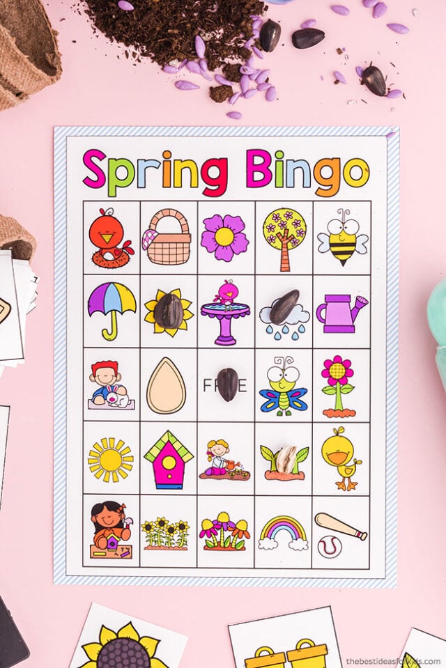 Spring Bingo (Free Printables) - The Best Ideas for Kids