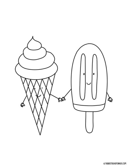 Summer Popsicles Coloring Pages Coloring Pages