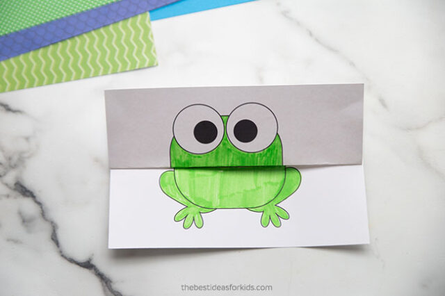 Frog Folding Surprise (Free Printable) - The Best Ideas for Kids