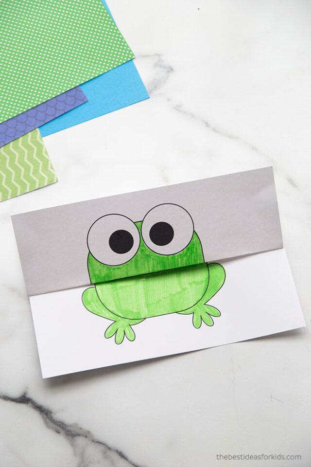 Frog Folding Surprise (Free Printable) - The Best Ideas for Kids