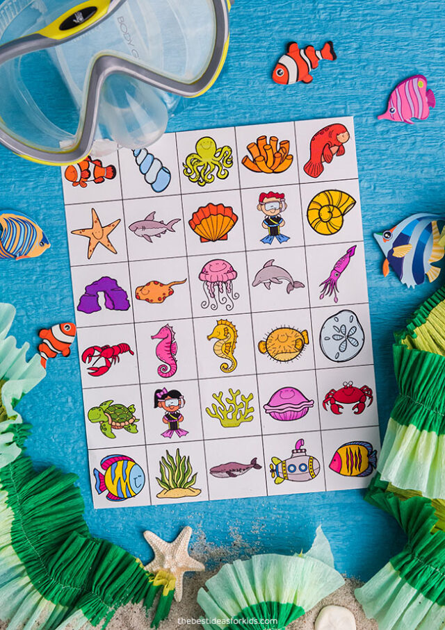 Ocean Bingo - The Best Ideas for Kids