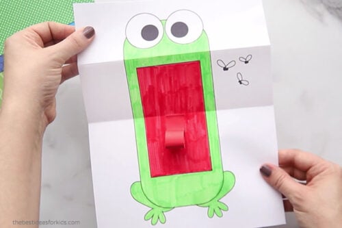 Frog Folding Surprise (Free Printable) - The Best Ideas for Kids