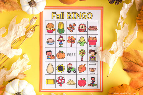 Fall Bingo (Free Printable) - The Best Ideas for Kids