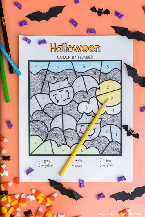 Halloween Color By Number (FREE Printables) - The Best Ideas for Kids