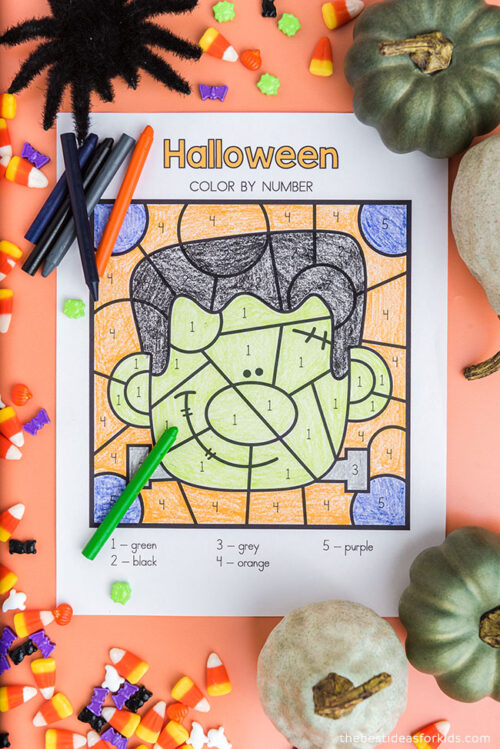 Halloween Color By Number (FREE Printables) - The Best Ideas for Kids