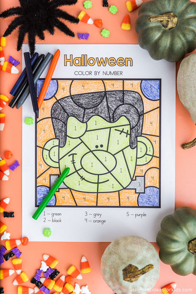 FREE Printable Halloween Color By Number - The Best Ideas for Kids
