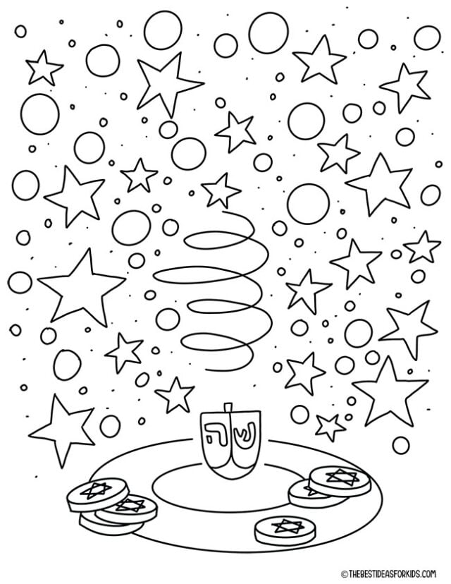 Hanukkah Coloring Pages (Free Printables) - The Best Ideas for Kids