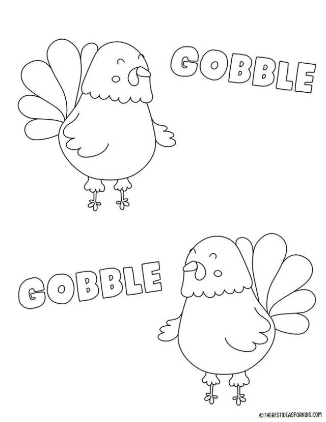 Thanksgiving Coloring Pages (Free Printables) - The Best Ideas for Kids