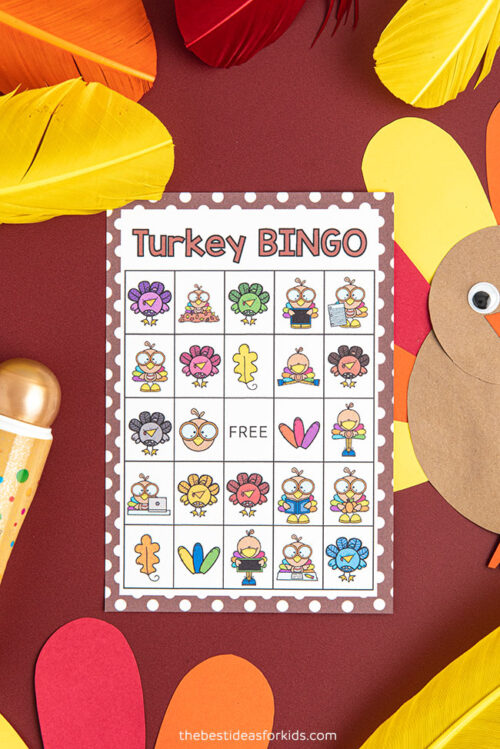 Turkey Bingo (Free Printable) - The Best Ideas for Kids