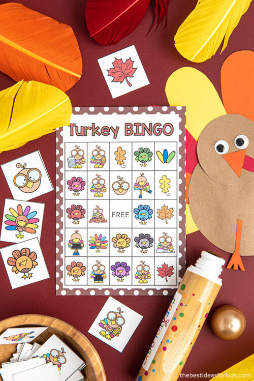 Turkey Bingo (Free Printable) - The Best Ideas for Kids