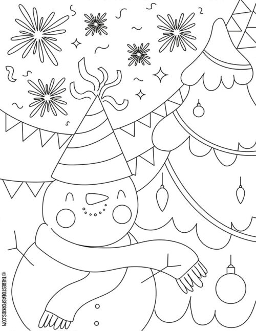 New Years Coloring Pages (Free Printables) - The Best Ideas for Kids