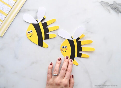 Bee Handprint - The Best Ideas for Kids
