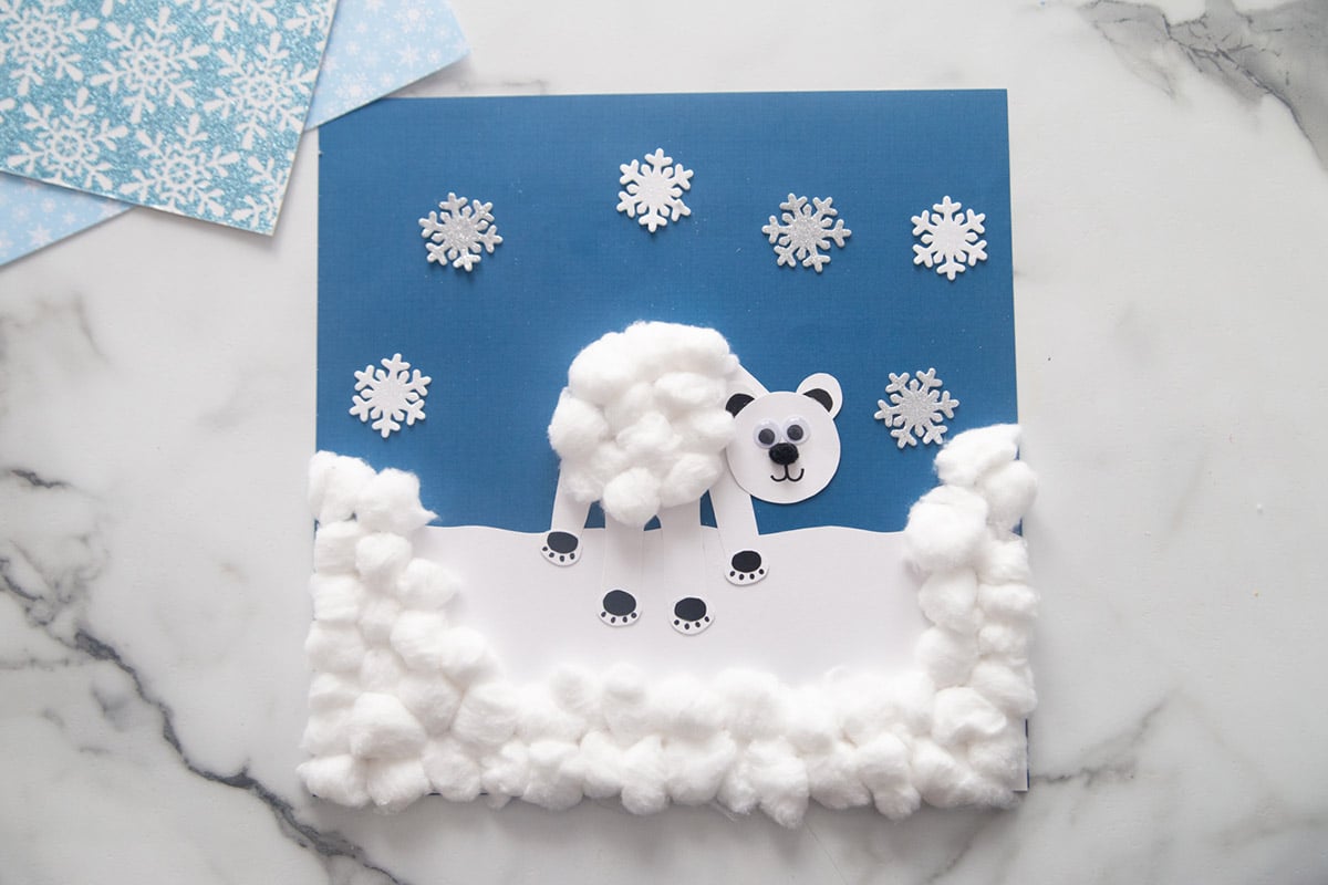 Polar Bear Handprint - The Best Ideas for Kids