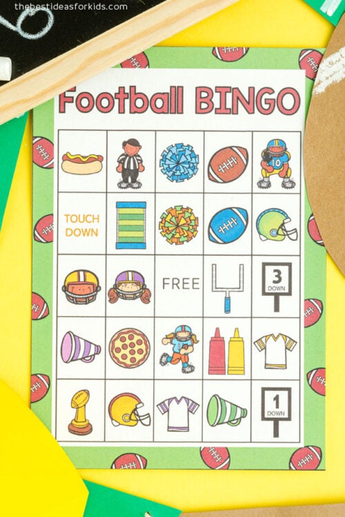 Football Bingo (Free Printable) - The Best Ideas for Kids