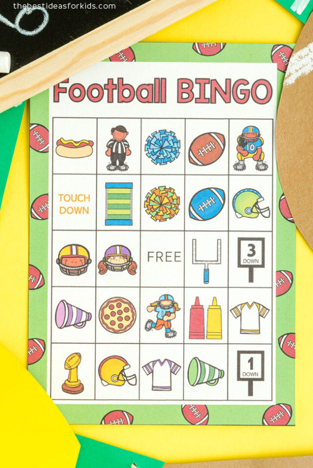 Football Bingo (Free Printable) - The Best Ideas for Kids