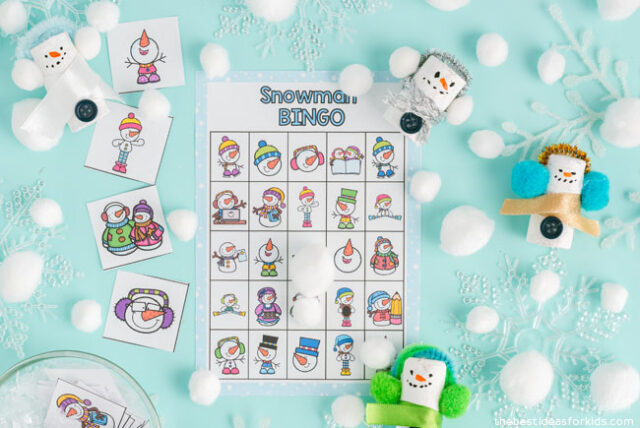 Snowman Bingo (Free Printable) - The Best Ideas for Kids