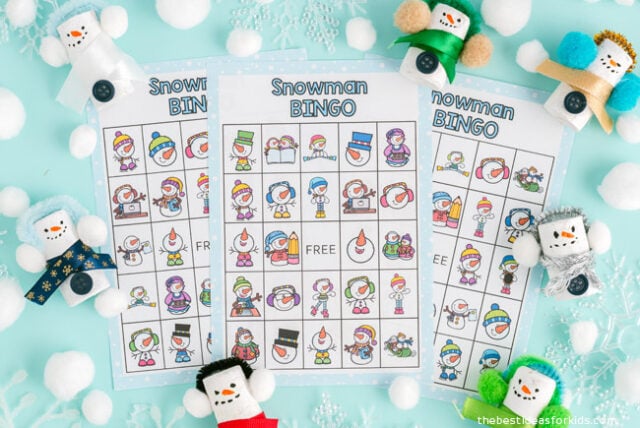 Snowman Bingo (Free Printable) - The Best Ideas for Kids