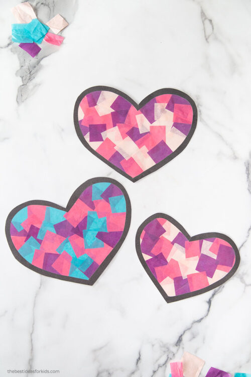 Heart Suncatcher (Free Template) - The Best Ideas for Kids