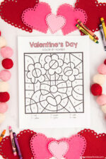Valentine's Day Color by Number (Free Printables) - The Best Ideas for Kids