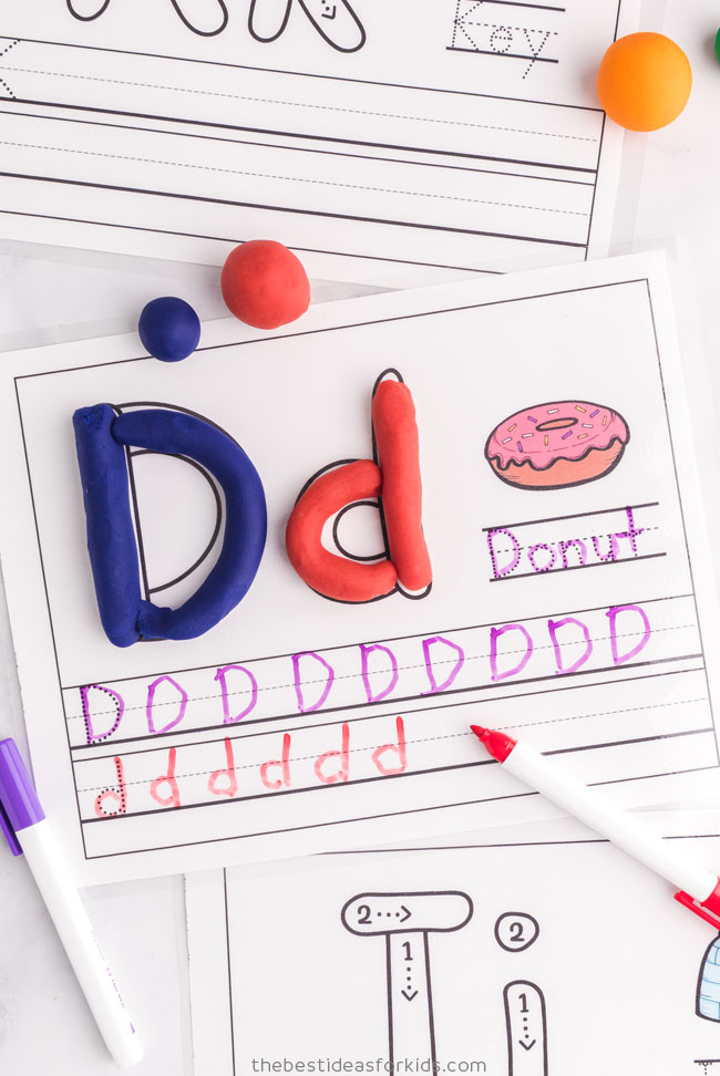 Playdough Letter Mats (Free Printables) - The Best Ideas for Kids