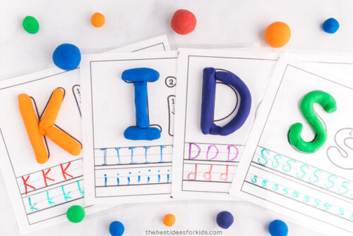 Playdough Letter Mats (Free Printables) - The Best Ideas for Kids