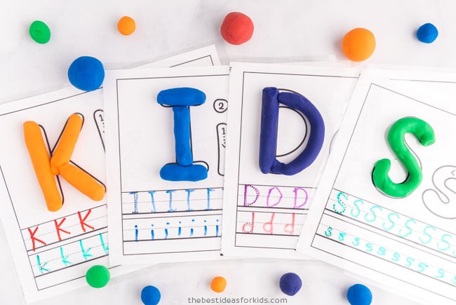 Playdough Letter Mats (Free Printables) - The Best Ideas for Kids