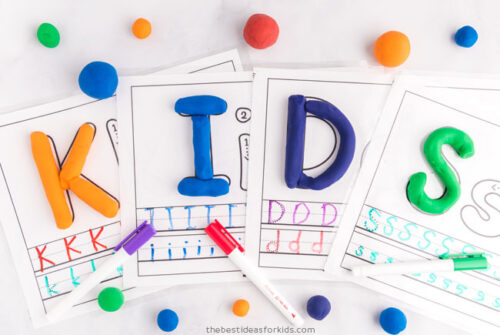 Playdough Letter Mats (Free Printables) - The Best Ideas for Kids