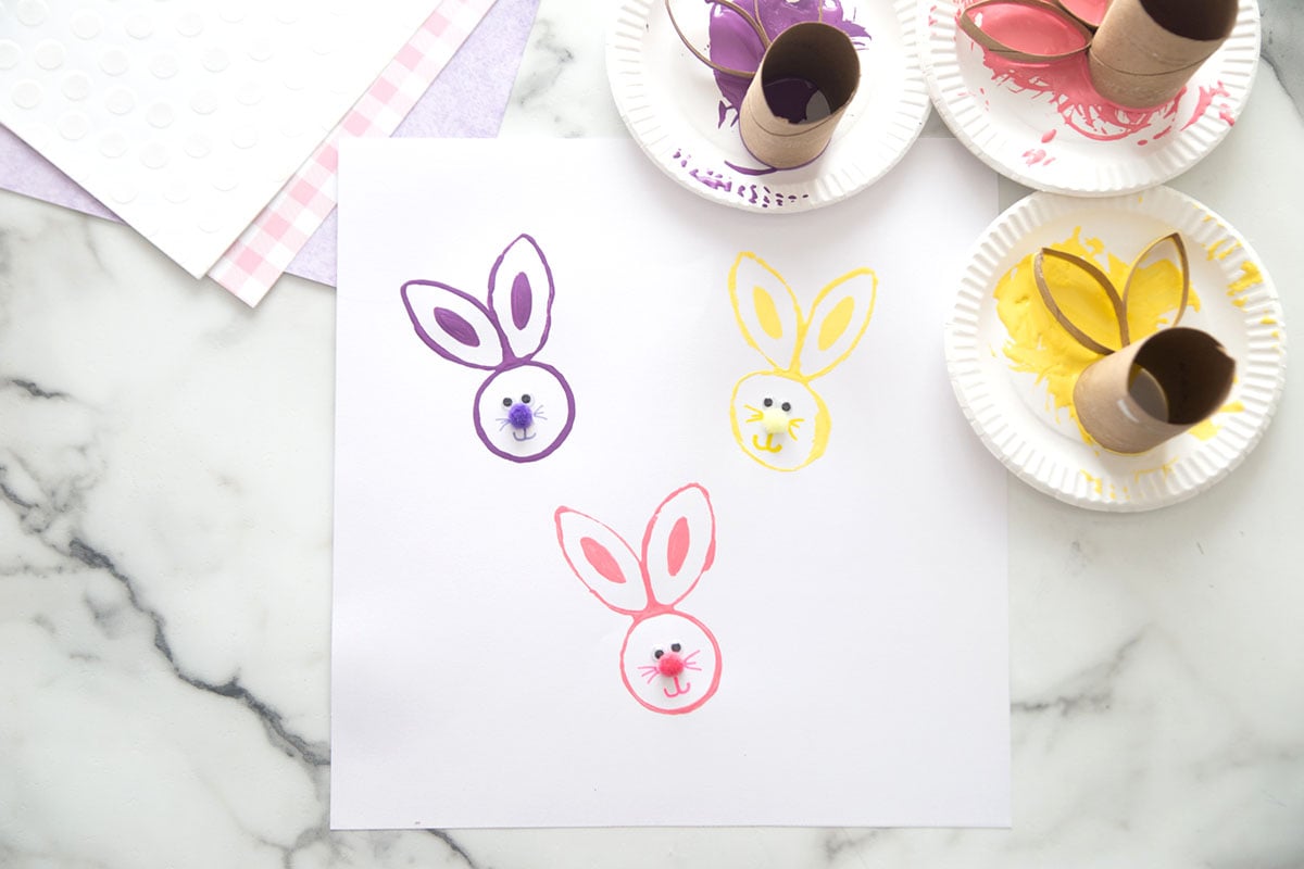 Paper Roll Bunny Stamps - The Best Ideas for Kids