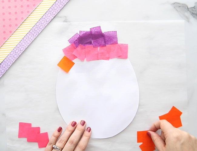 Bleeding Tissue Paper Easter Eggs - The Best Ideas for Kids
