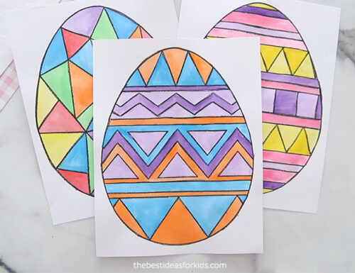 Watercolor Easter Egg Art - The Best Ideas for Kids