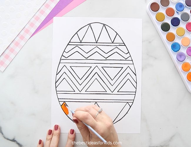 Watercolor Easter Egg Art - The Best Ideas for Kids