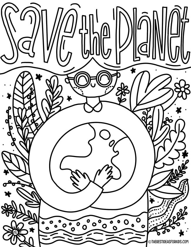 Earth Day Coloring Pages - The Best Ideas for Kids